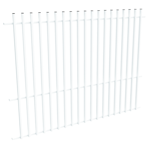ProtectorAl 1201-2399W x 1800H Pearl White Aluminium Batten Pool Fence ...