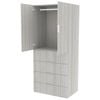 Lugna 2048 x 900 x 580mm Mist 2 Door 4 Drawer Wardrobe Unit - Bunnings ...
