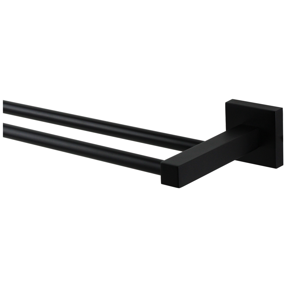 MIXX 750mm Matt Black Mint Square Double Rail - Bunnings Australia