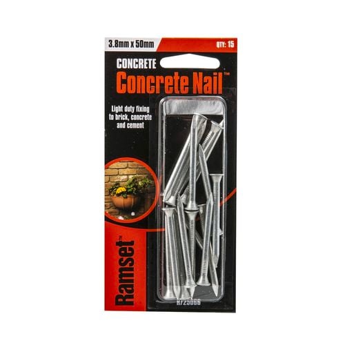 Ramset 3.8 x 50mm Concrete Nail - 15 Pack - Bunnings Australia