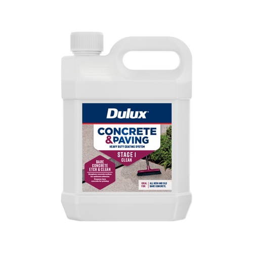 Dulux 4L Concrete & Paving Bare Concrete Etch & Clean - 4L - Bunnings ...