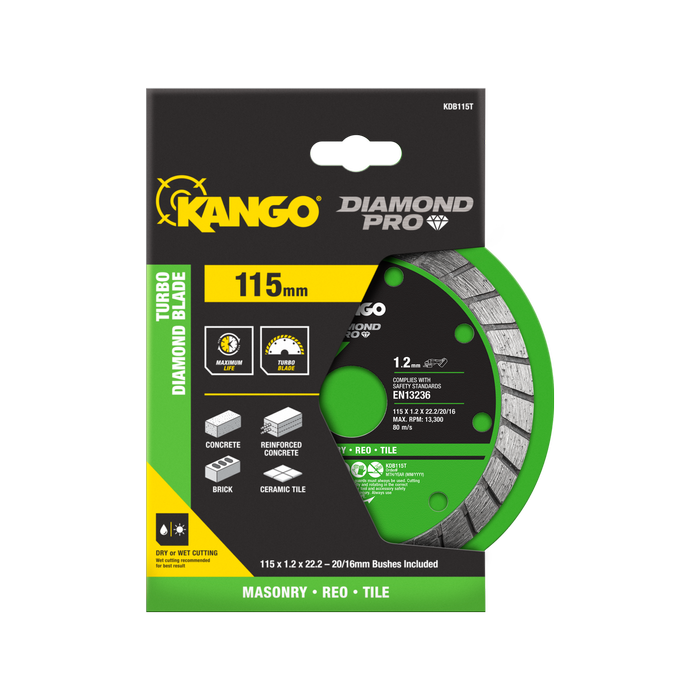 Kango 115mm Turbo Diamond Saw Blade Bunnings Australia