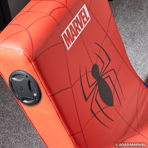 X Rocker Marvel Icon+ 2.0 Audio Junior Floor Rocker Gaming Chair Spider ...