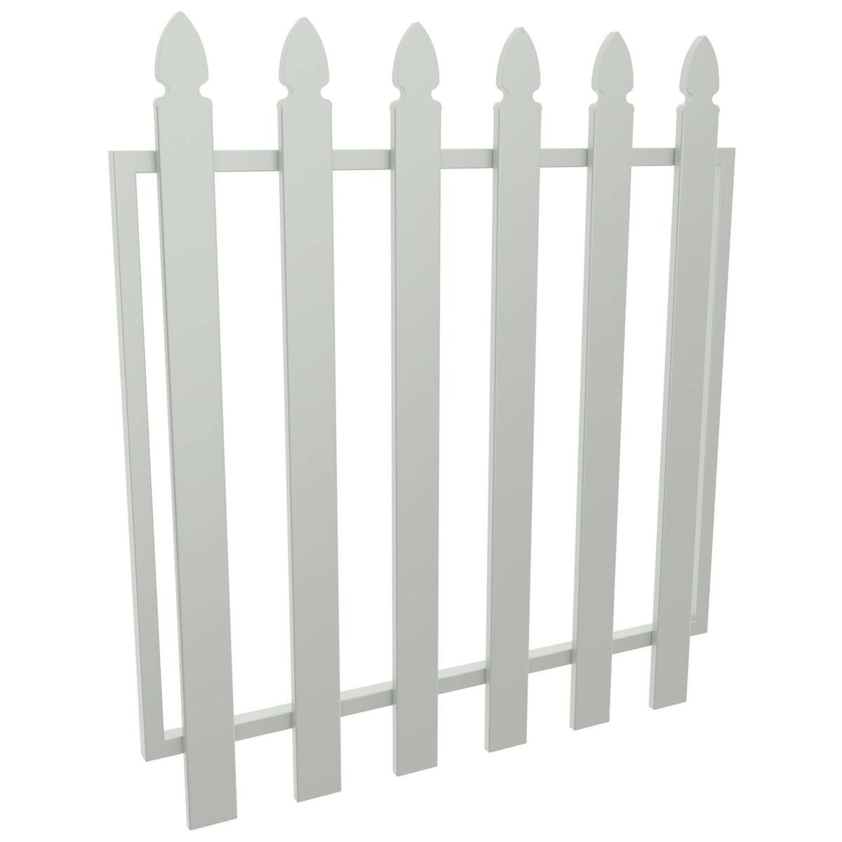 ProtectorAl 975 W x 1000mm H Surfmist Aluminium Bishop Garden Gate ...