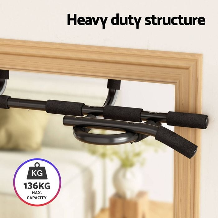 Everfit Multi-use Chin Up Bar Doorway Pull Up Horizontal Bar Gym Home ...