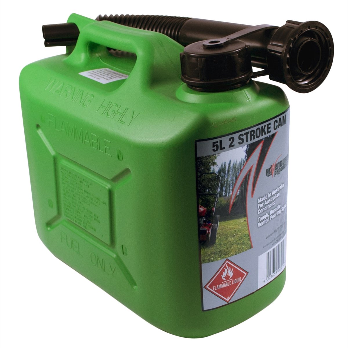 AdVenture Products 5L 2 Stroke Fuel Can And Pourer - Bunnings Australia