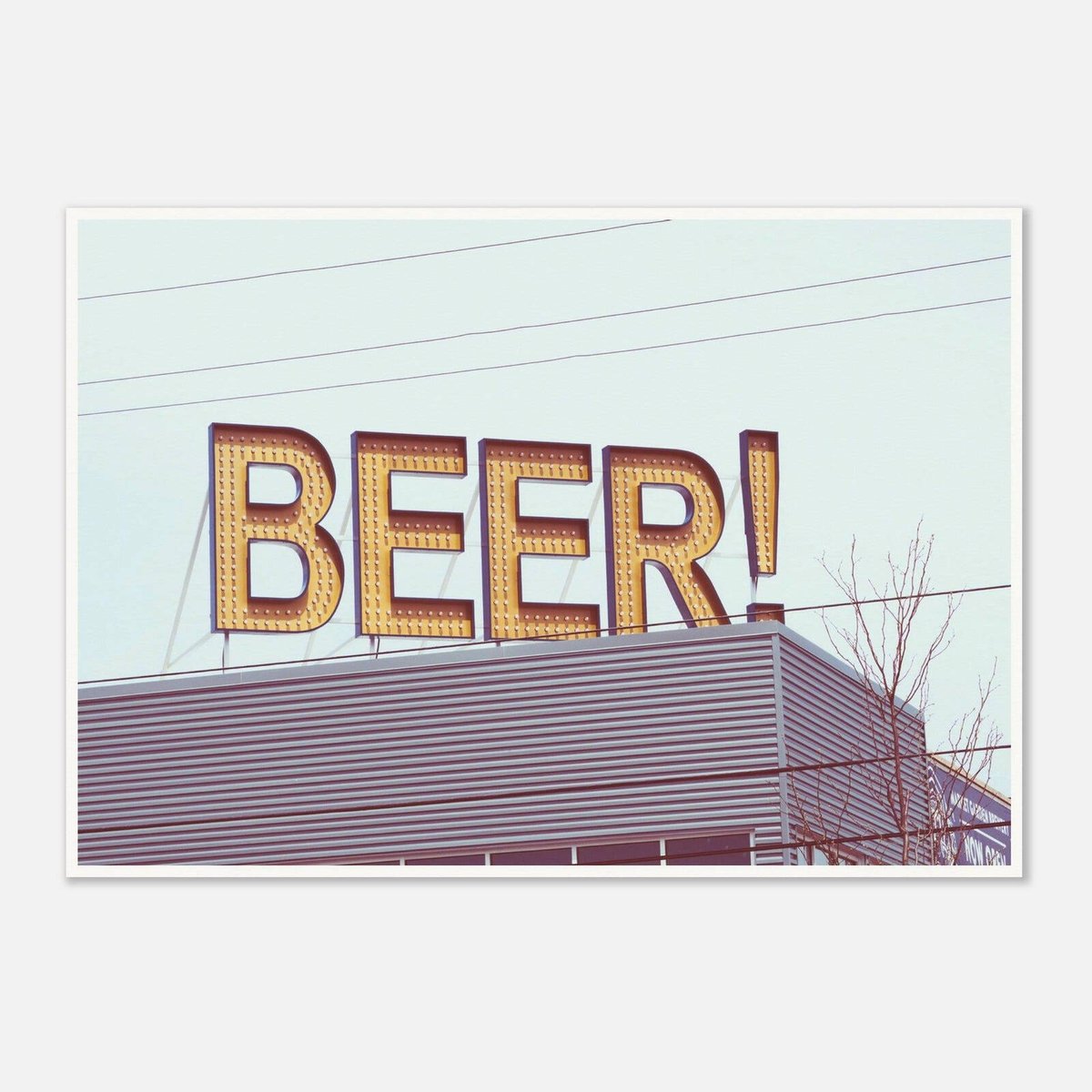 Galrie Vintage Beer Sign Fine Art Photography Print, Poster Only, 50 x ...