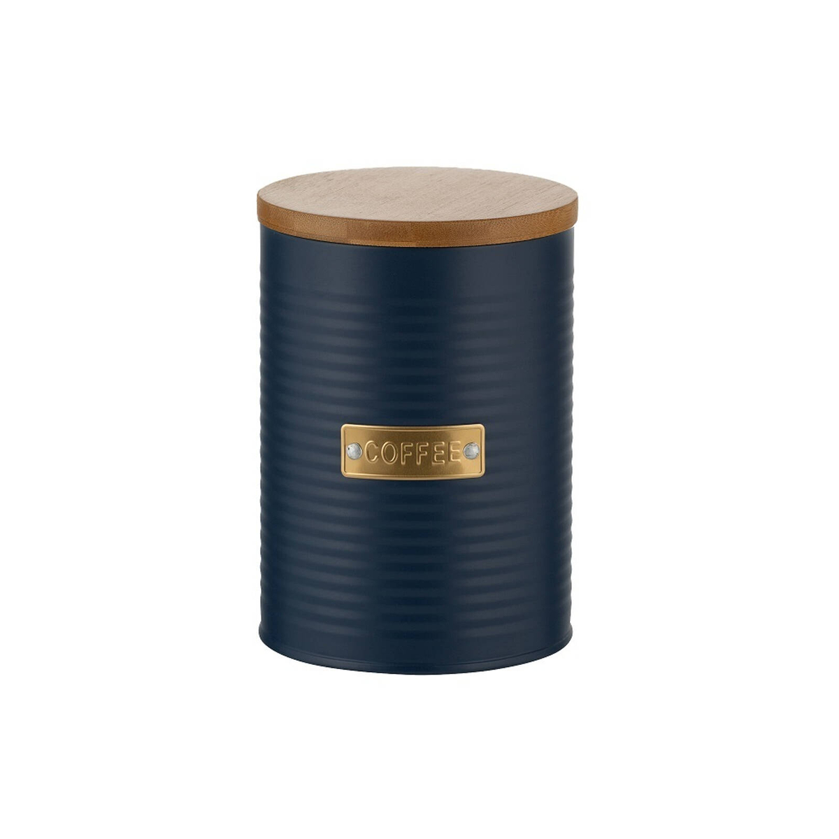 Typhoon Metal Tea Coffee Or Sugar Canisters 1 Litre - Navy Coffee ...