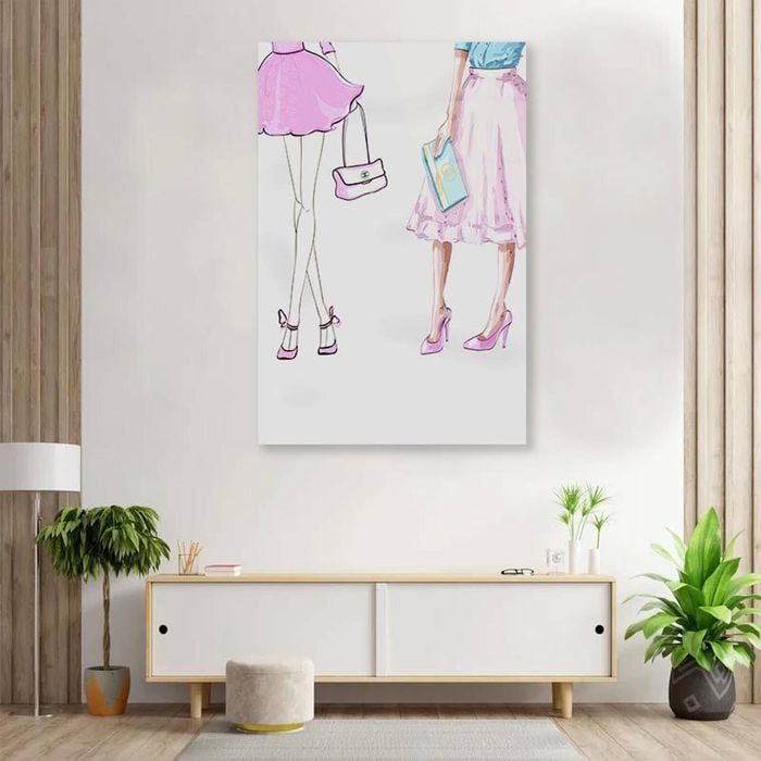 Modern Pink Ladies Print 100% Australian Made 100 x 150cm (Acrylic ...