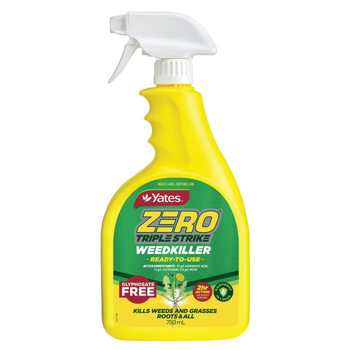 Yates 750ml Zero Triple Strike Weedkiller Spray - Bunnings New Zealand