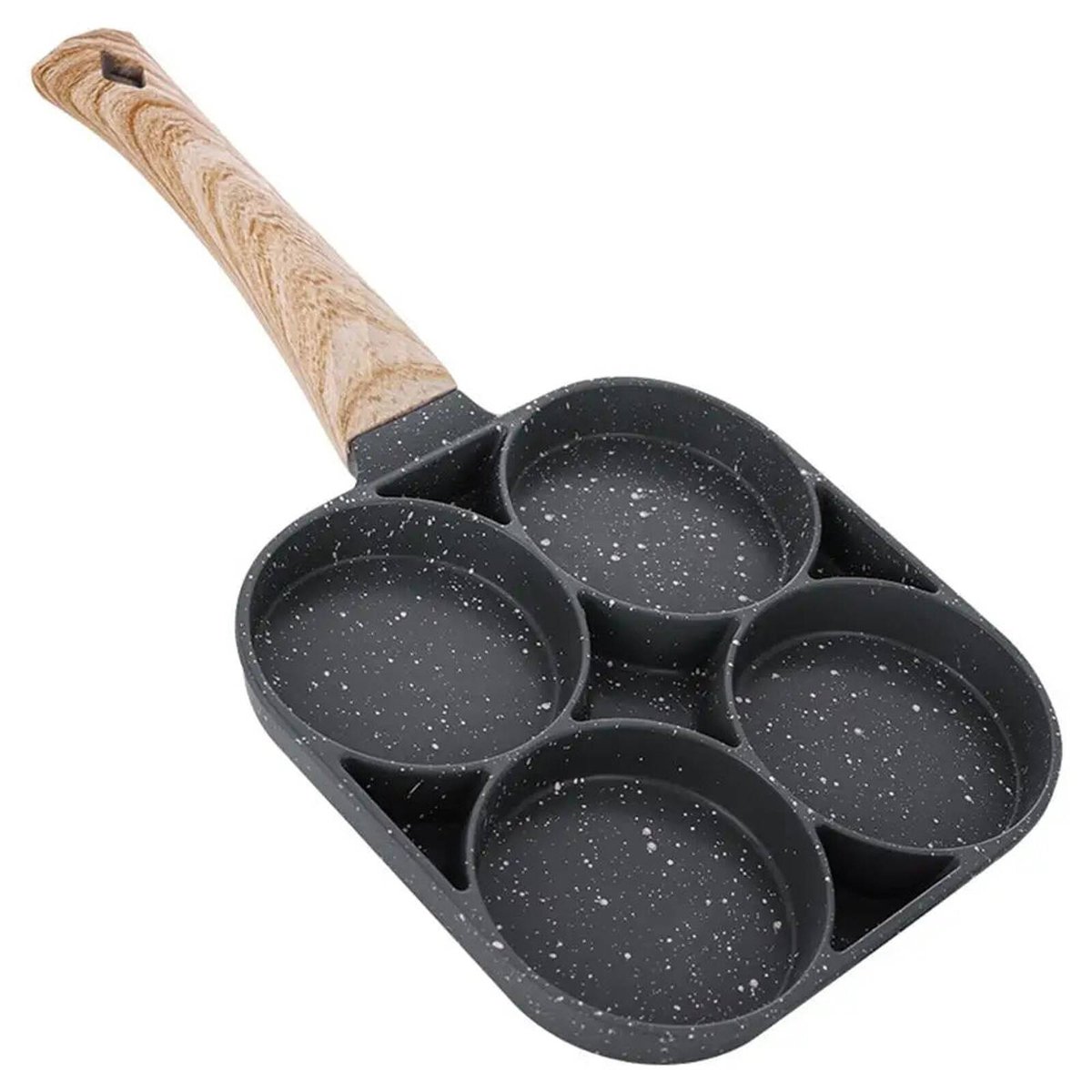NNEOBA Nonstick Egg Omelette Pan for Induction Cooking (4-Hole ...