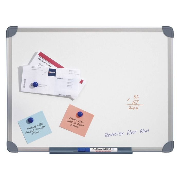 Quartet Commercial 60x90cm Magnetic Whiteboard w/ Marker - Bunnings ...