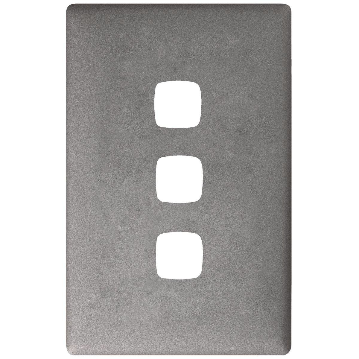 HPM 3 Gang Gun Metal Linea Cover Plate - Bunnings New Zealand