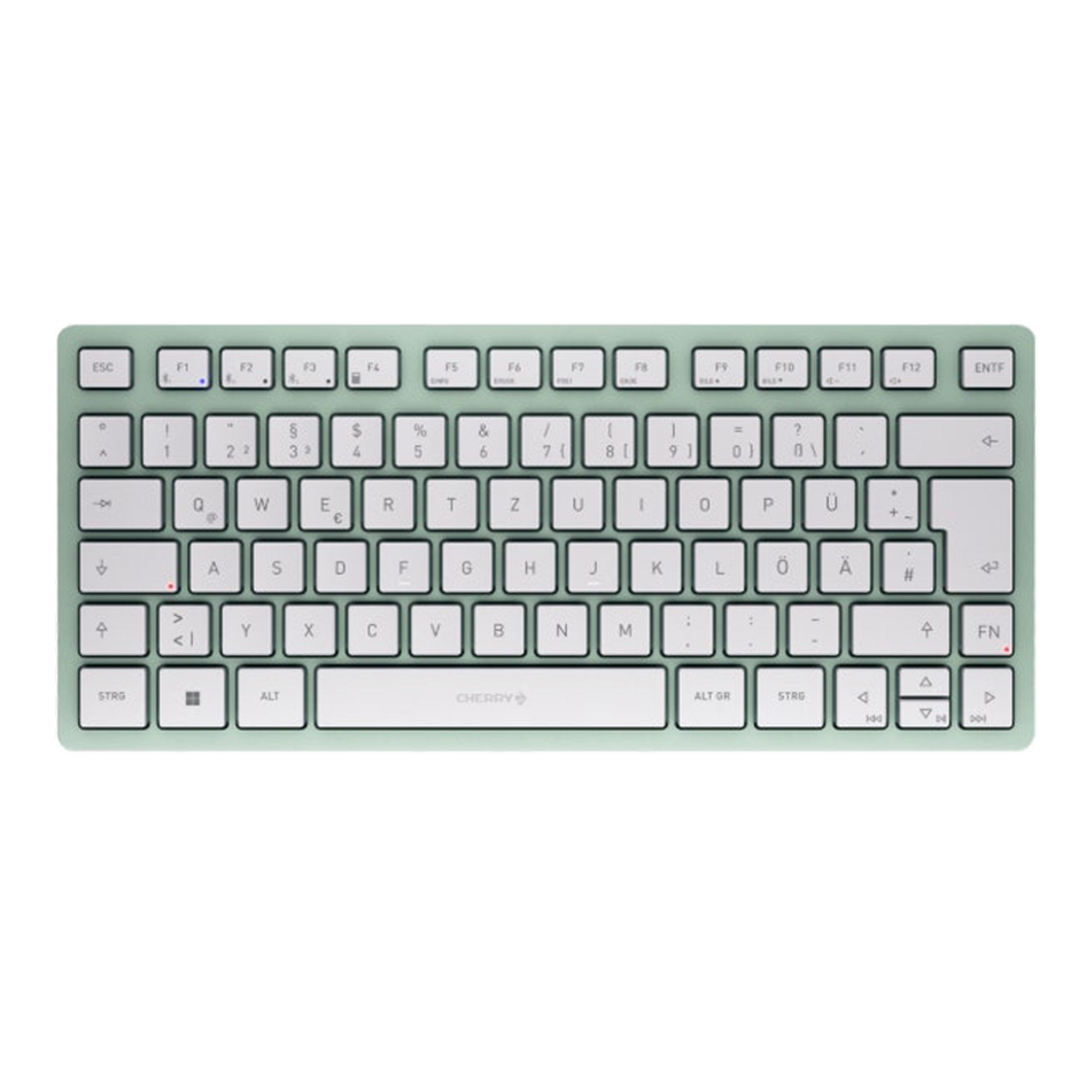 Cherry KW 7100 MINI BT 75% Compact Bluetooth Office Keyboard (Green ...