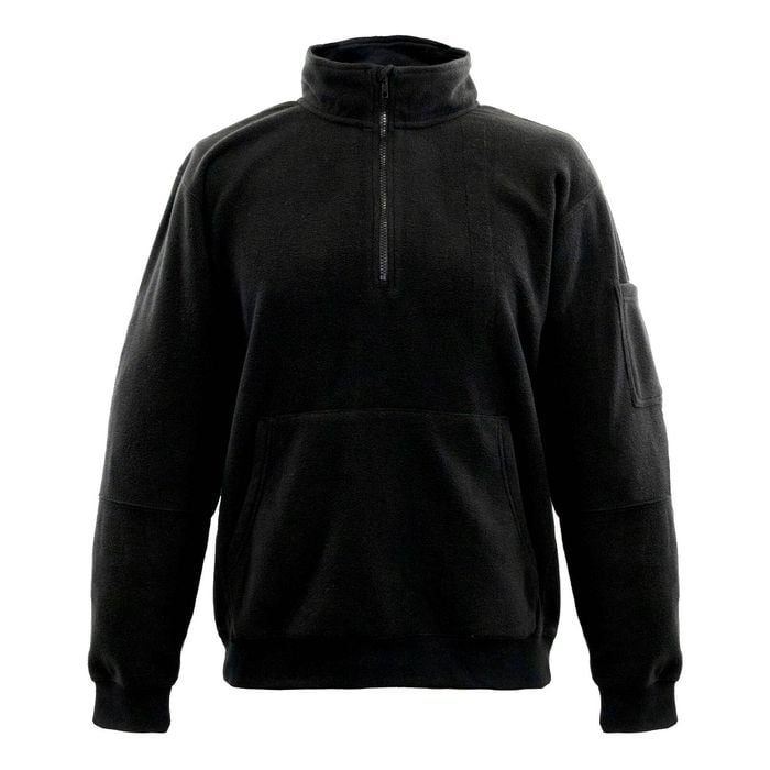 Craftright Black Polar Fleece 1/4 Zip Jumper - Small - Bunnings Australia