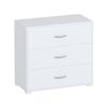 Practa White 3 Drawer Chest Of Drawers Unit - White - Bunnings Australia
