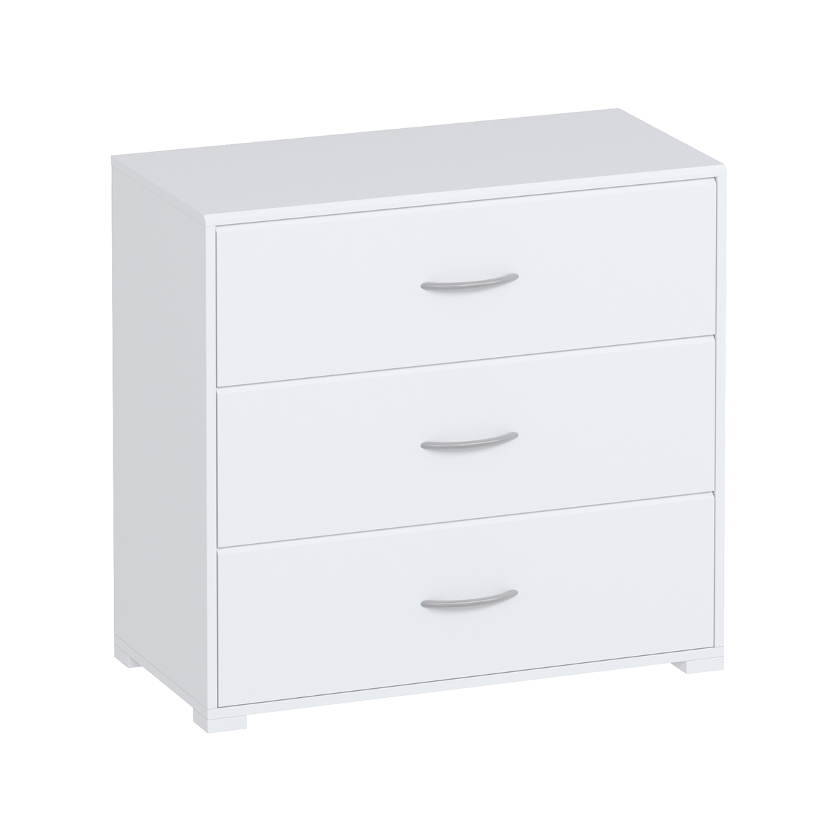 Practa White 3 Drawer Chest Of Drawers Unit - White - Bunnings Australia