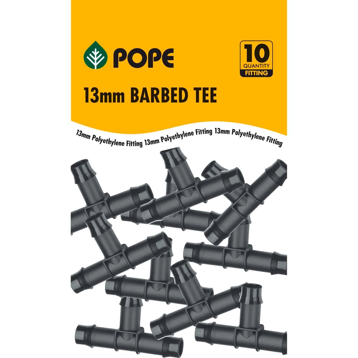 Pope 13mm Barbed Tee - 10 Pack - Bunnings Australia
