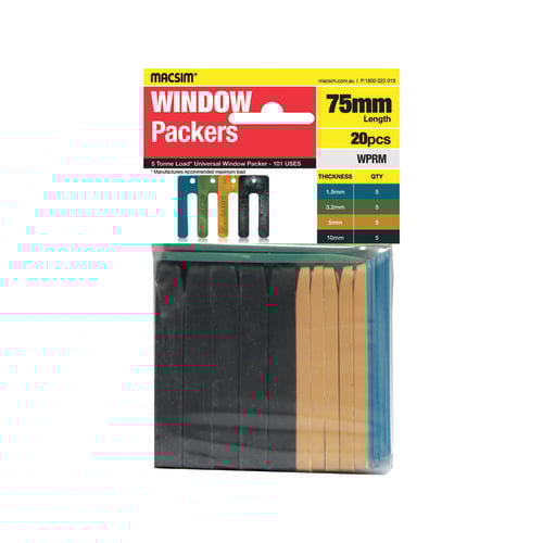 Macsim 75mm Packer Window Mixed - Pack 20 - Bunnings New Zealand