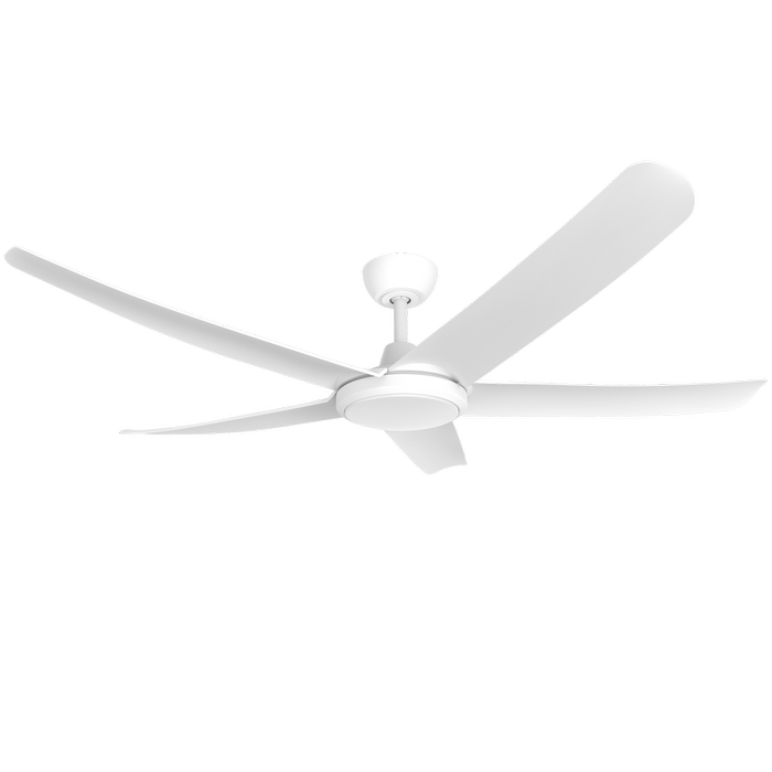 ThreeSixty 142cm Multi Blade DC Matte White FlatJET Ceiling Fan With ...