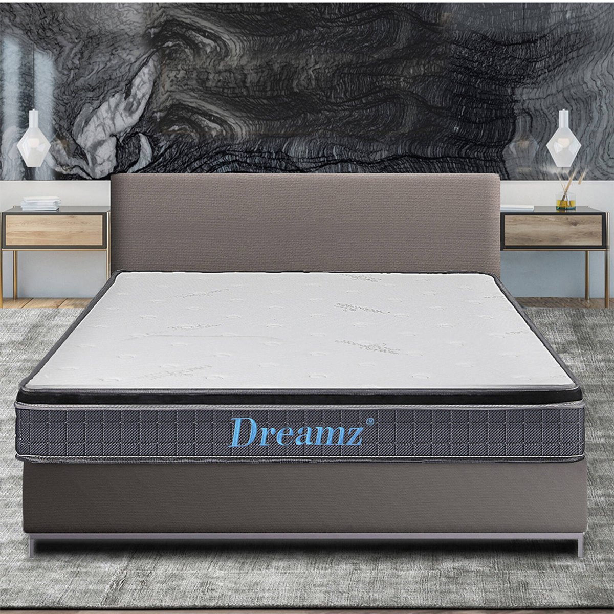 Dreamz 18CM Premium Bed Top Foam Spring Mattress Single - Bunnings ...