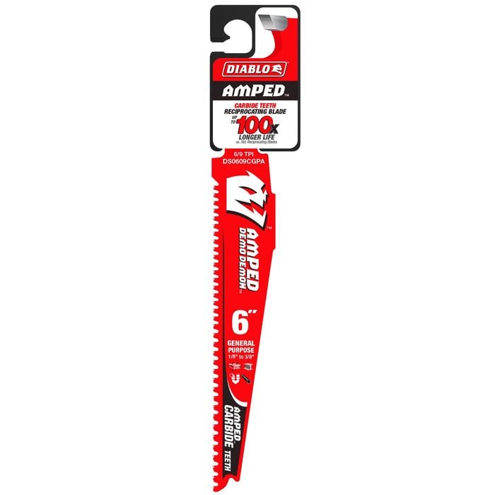 Diablo 6'' AMPED Demo Demon Carbide Reciprocating Saw Blade for General ...