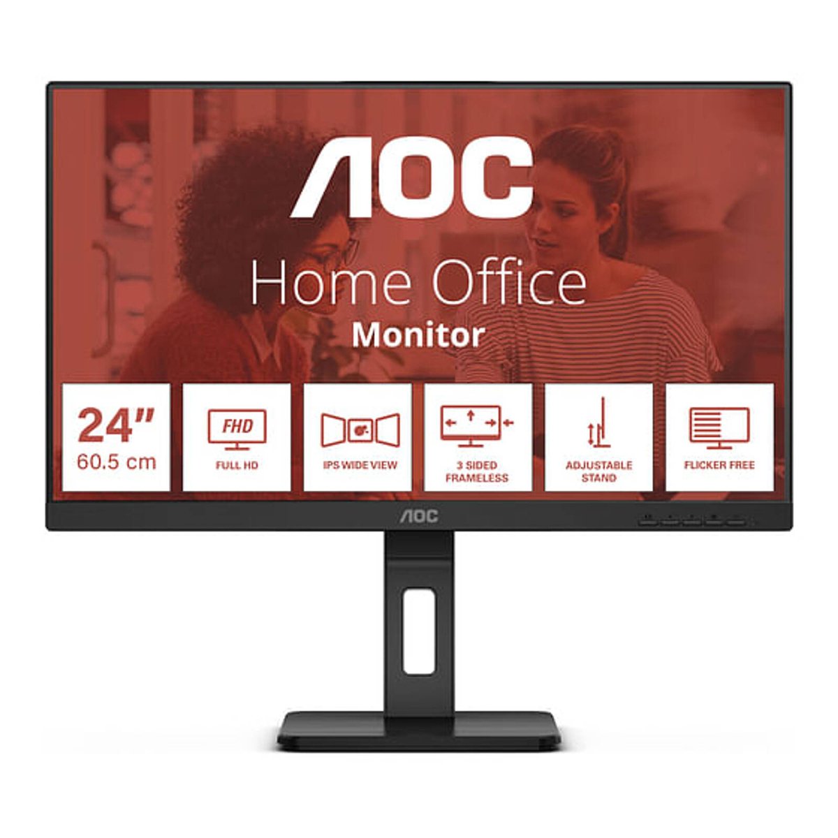 AOC 24E3QAF 23.8" FHD IPS 75Hz Adaptive Sync Monitor - Bunnings Australia