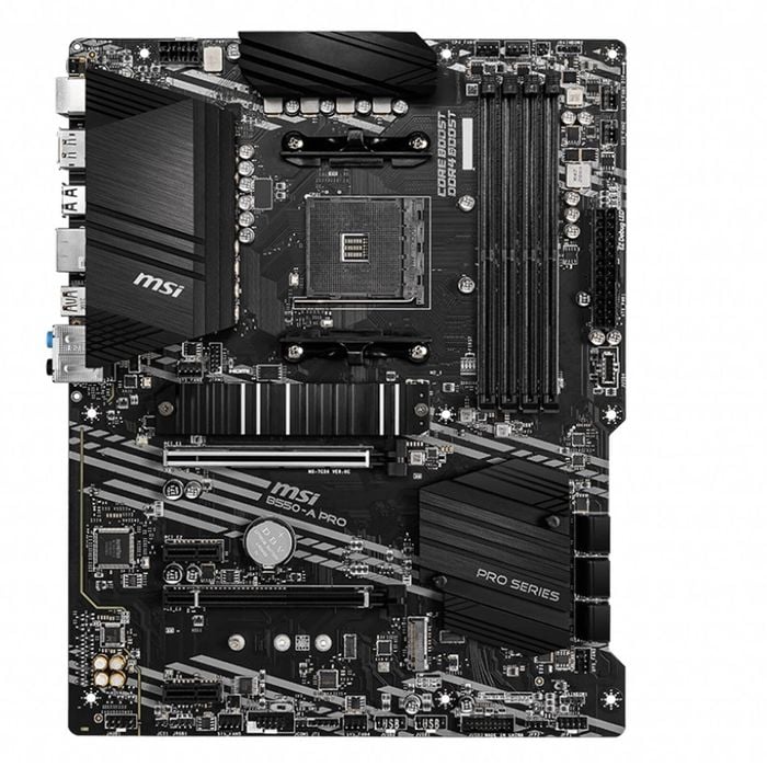 MSI B550-A PRO AM4 ATX MB 4xDDR4 2xPCIE 2xM.2 HDMI DP RAID LAN TPM 6xSATAIII 2xUSB3.2 8xUSB2.0 ...