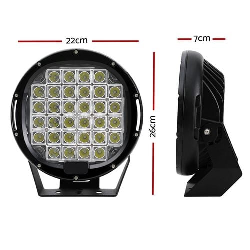 Giantz Pair LED Driving Lights 9 Inch Flood Spot Lights Car Truck SUV ...