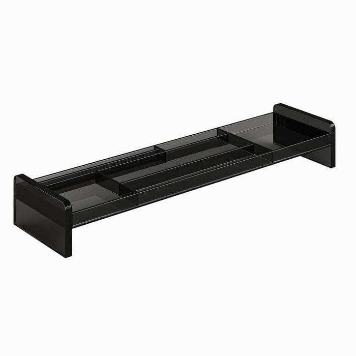 Desky Monitor Stand Organiser - Black - Bunnings Australia