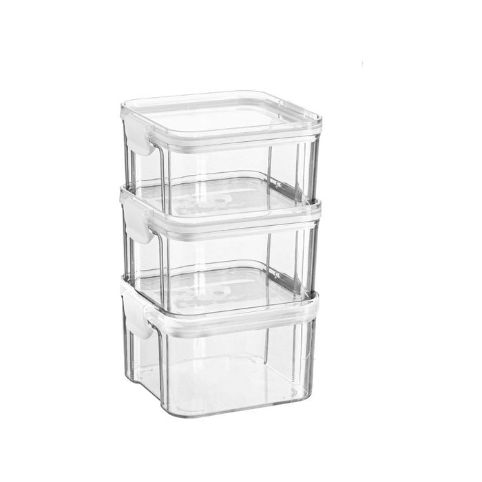 Argon Food Containers - 460ml - White - Pack Of 3 - Bunnings Australia