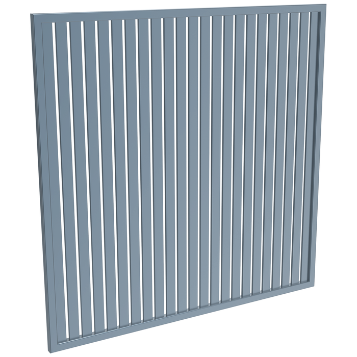 ProtectorAl 1001 - 2000 x 1001 - 2000mm Deep Ocean Vertical 18mm Gap Aluminium Welded Slat Panel ...
