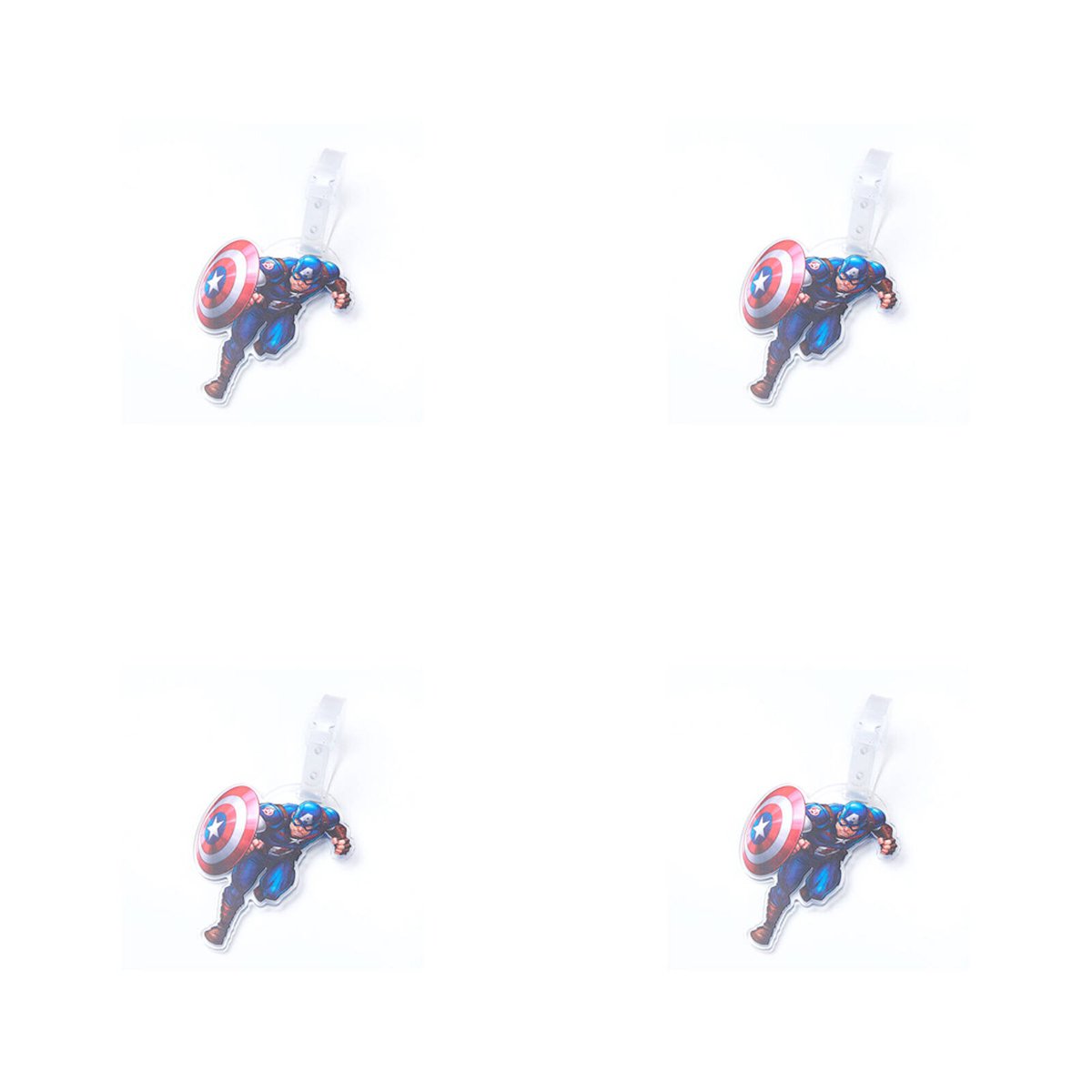 4PK Marvel Luggage Tag Identity Label - Captain America - Bunnings ...