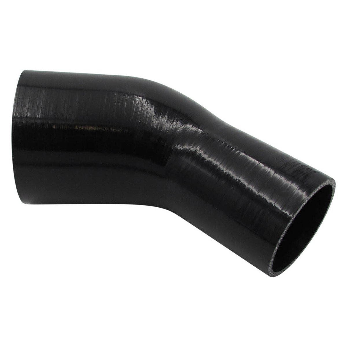 GASO 45 Degree Reducer Elbow 4" to 3" (102-76mm) Silicone Hose Black ...