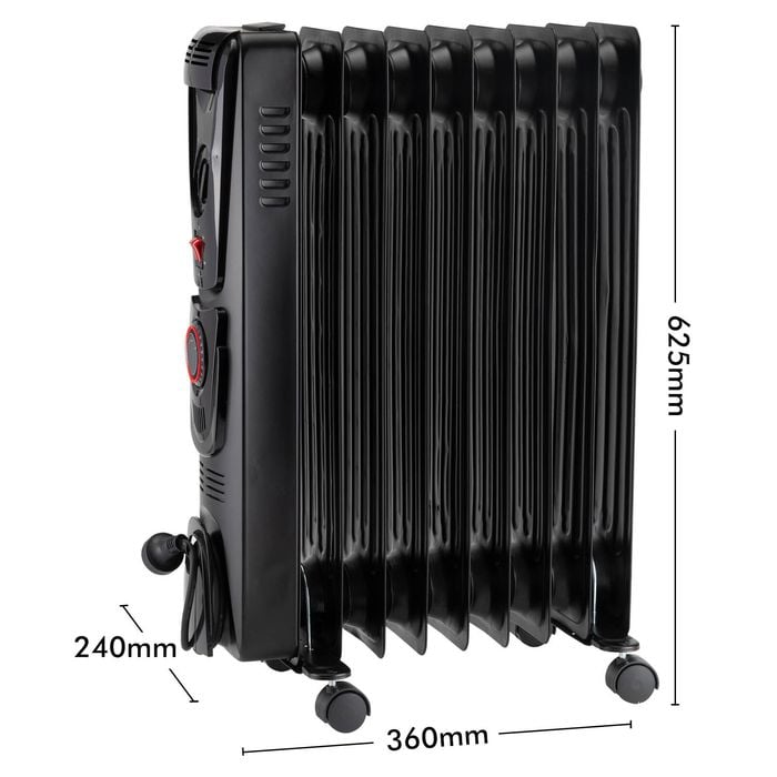 Arlec 1500W 7 Fin Oil Heater With 24 Hour Timer - Bunnings New Zealand