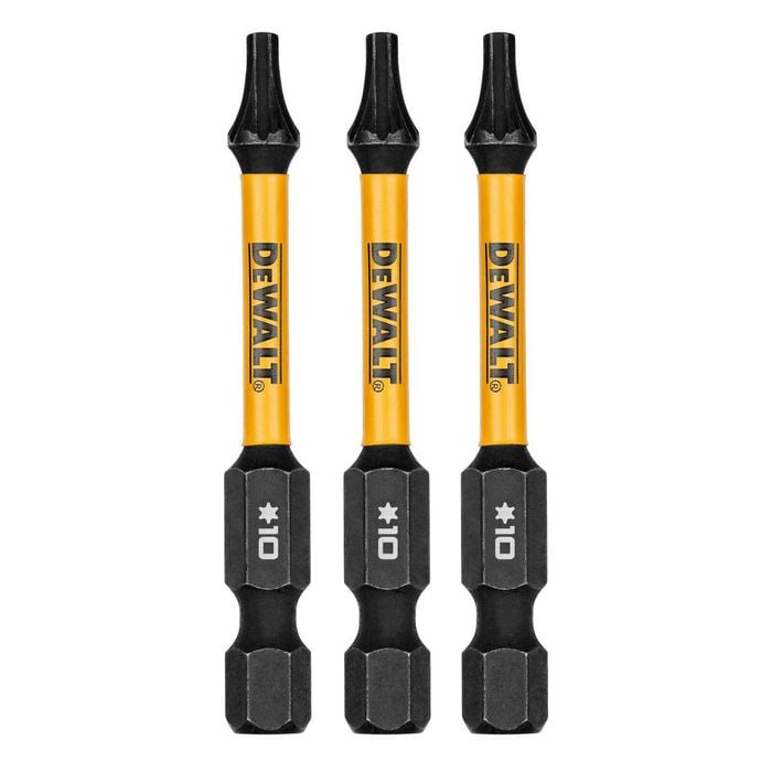 DeWALT FLEXTORQ 57mm TX10 Screwdriver Bit DWAF2TX10IR3 - 3 Pack ...