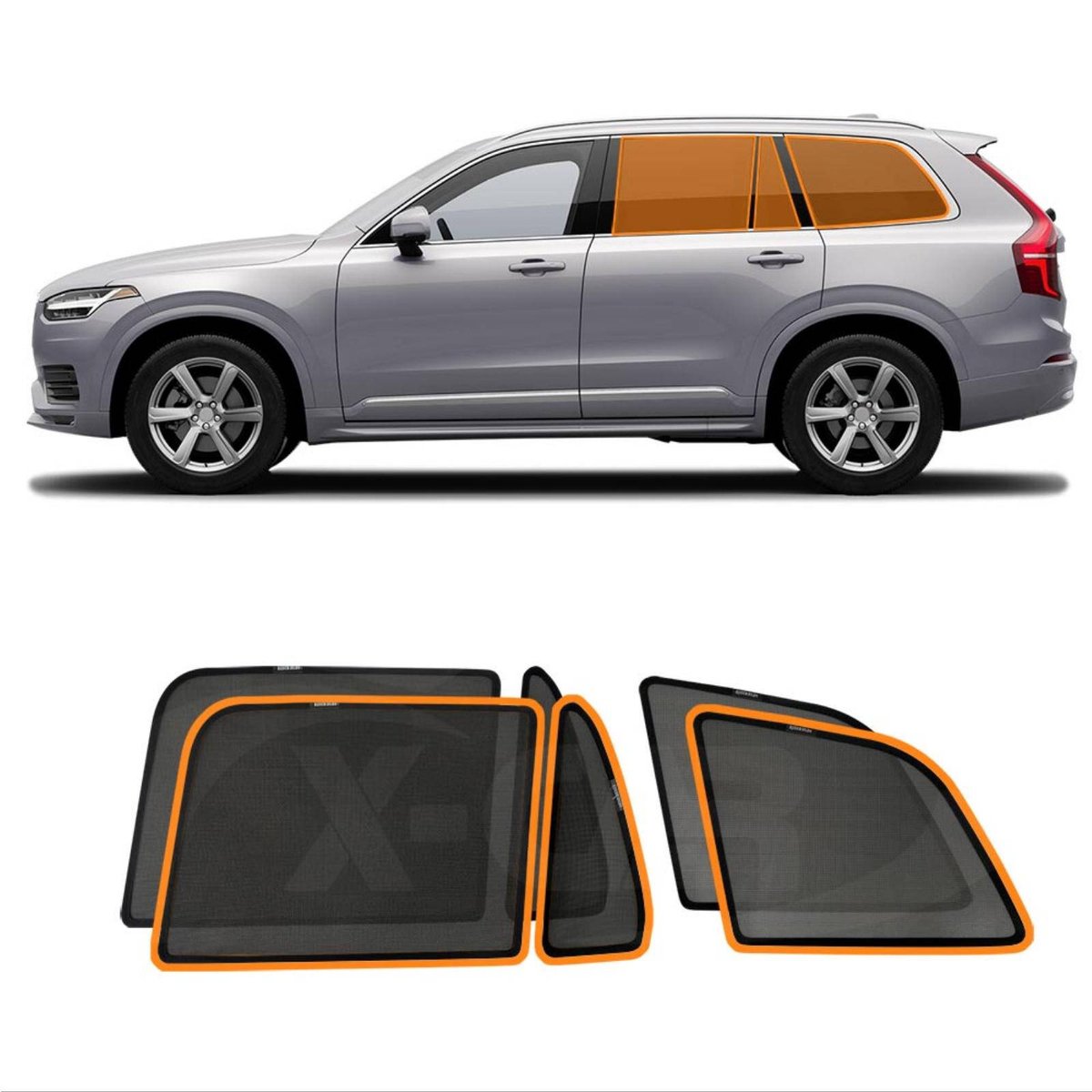 Rear Port Window Sun Shade for Volvo XC90 2015-2024 Magnetic Car Sun ...