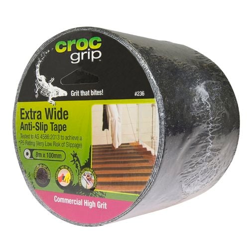 Croc Grip 8m x 100mm Black Anti Slip Tape - Bunnings Australia