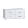 Practa Lowline TV Entertainment Unit Bundle - 4 Drawers - White ...