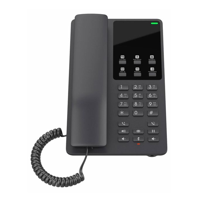 Grandstream GHP621 Desktop Hotel Voice IP Phone, Black, PoE, Wired ...