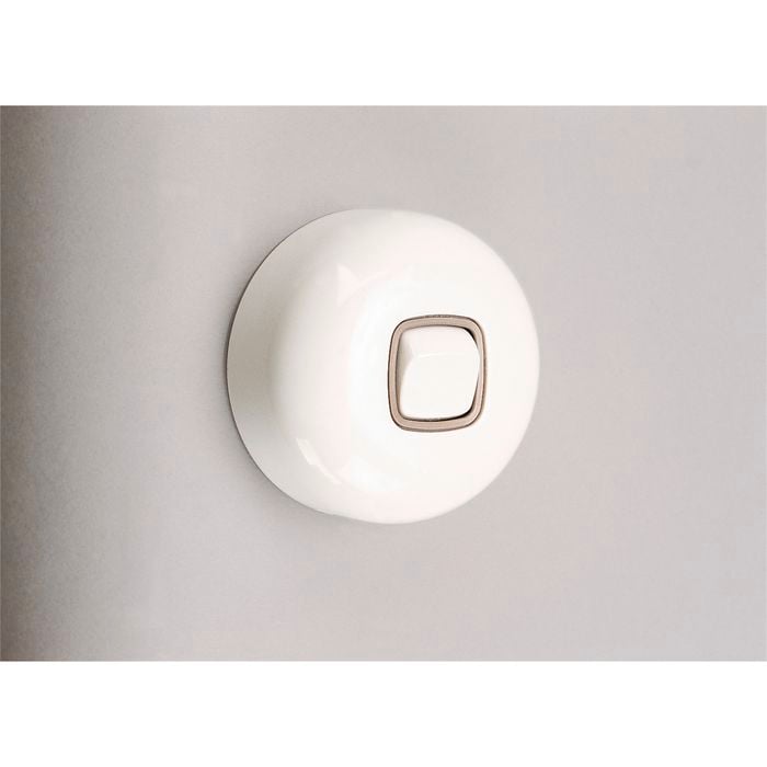 HPM Switch Round 10amp White - Bunnings New Zealand