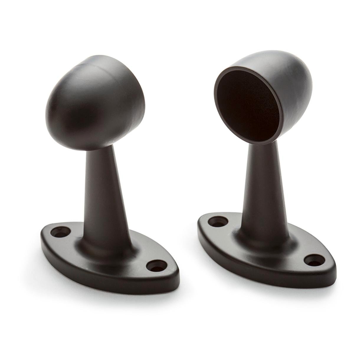 Sandleford 25mm Black Rod Fitting Pillar End - 2 Pack - Bunnings Australia