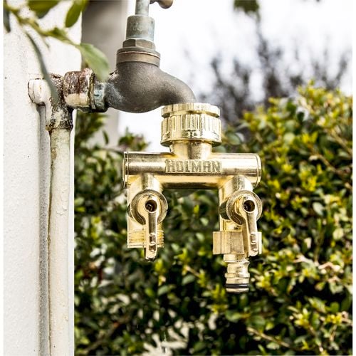 Holman 2 Way Metal Tap Outlet - Bunnings Australia
