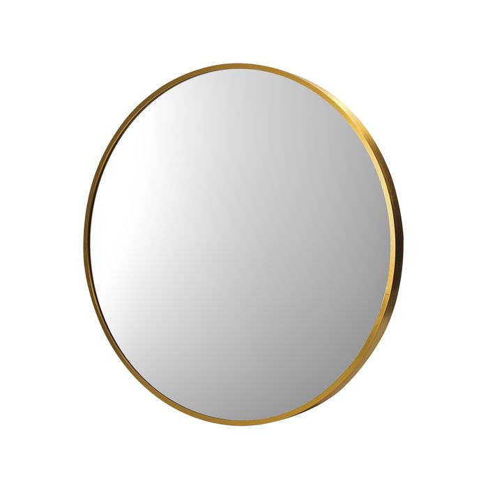 Oikiture 50cm Round Wall Mirrors Gold - Bunnings Australia
