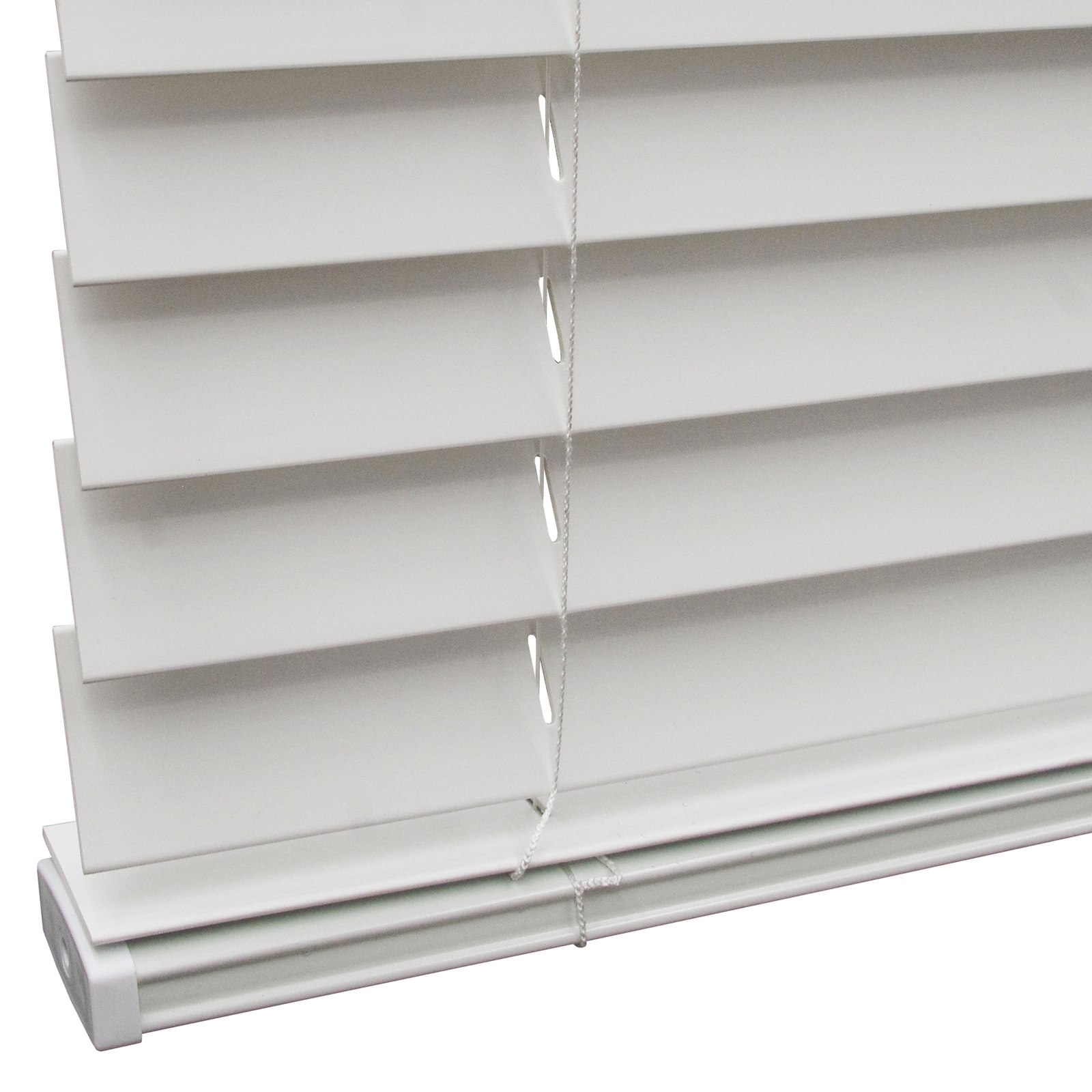 Pillar 1218 1350mm x 150cm 50mm White Cordless PVC Venetians Bunnings Australia
