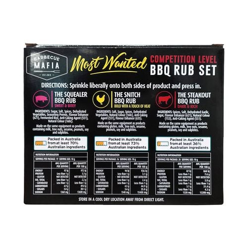 BBQ Rubs Mafia 3 Pack Gift Set - Bunnings Australia