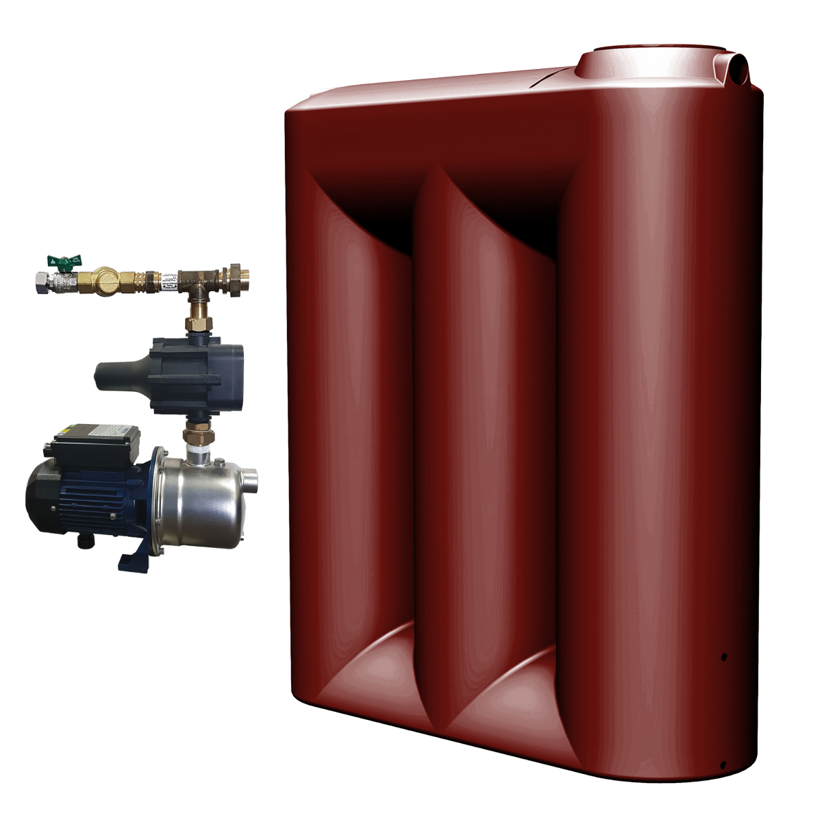 NextGenRoto 2000L Heritage Red Water Tank and RM4000 Pump Package ...