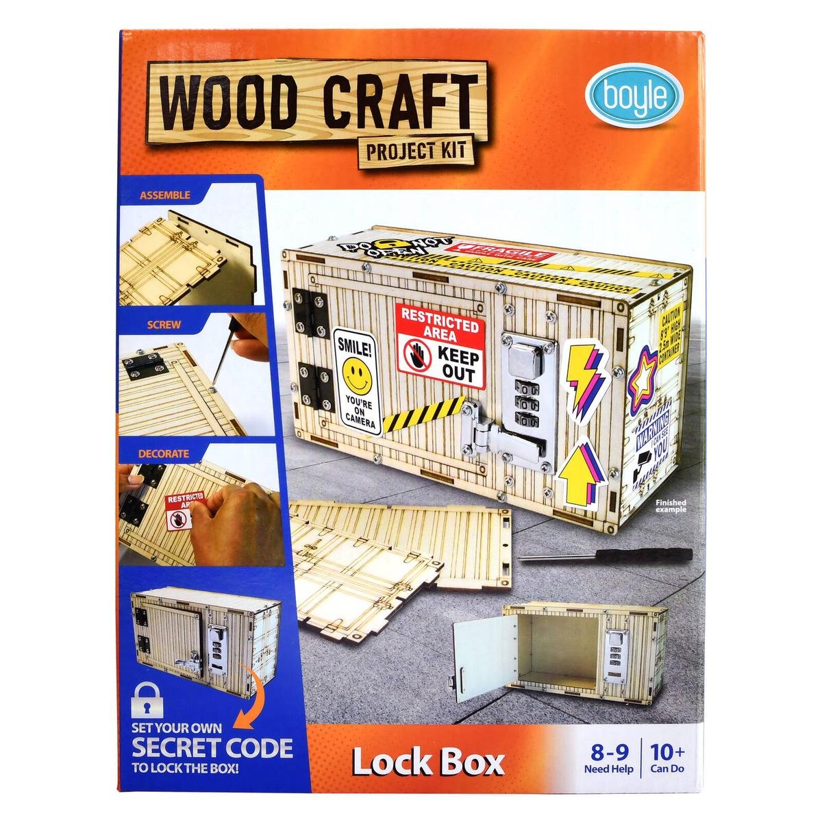 Boyle Wood Craft Project Kit Lock Box - Bunnings Australia