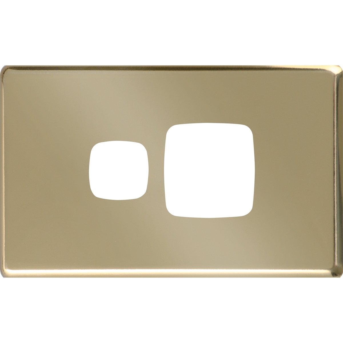 HPM EXCEL Single Powerpoint Coverplate - Brass - Bunnings Australia