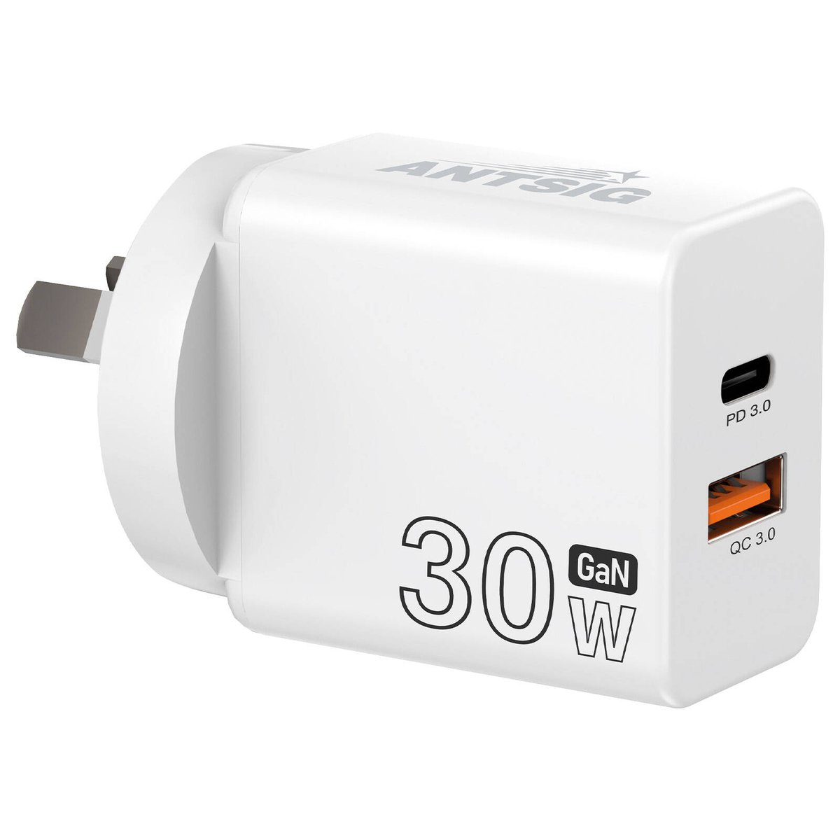 Antsig 30W 2-Port USB GaN Wall Charger - Bunnings Australia